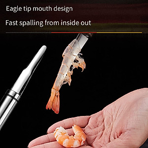 xianNv 5 in 1 Multifunctional Shrimp Line Fish Maw Knife, Stainless Steel Shrimp Deveiner Tool, Multipurpose Shrimp Peeler, Fish Scale Knife for Home Kitchen (Size : 2Pcs)