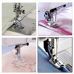 11Pcs Presser Feet, Sewing Machine Kit Household DIY Spare Parts Accessories for Sewing Machine Brother Singer Janome Toyota