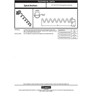 Liberty Outdoor ANCFR10-ORG-A Folding Ring Spiral Ground Anchor, Orange, 10-Inch, Single