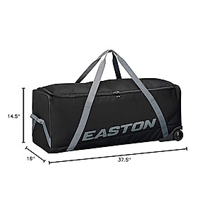 Easton | TEAM EQUIPMENT WHEELED BAG | Baseball & Fastpitch Softball | Black