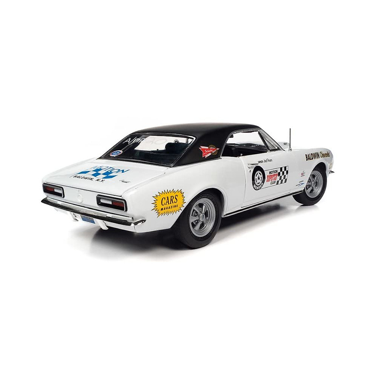 1967 Camaro SS 427, White - Auto World AMM1275-1/18 Scale Diecast Model Car