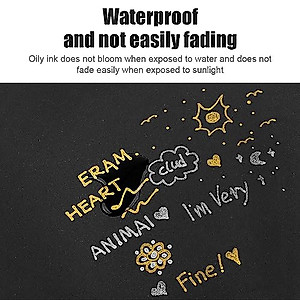 JHIALG Tire Marker Lettering Tire Paint Pen Markers, Waterproof Oil Based Paint Markers for Car Tire Tread Rubber Metal