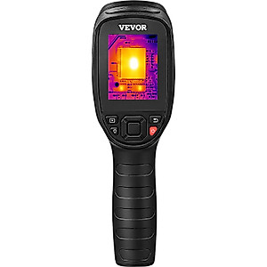VEVOR Thermal Imaging Camera, 240x180 IR Resolution (43200 Pixels), 20Hz Refresh Rate Infrared Camera with -4℉~662℉ Temperature Range, 16G Built-in SD Card, and Rechargeable Li-ion Battery
