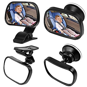 xinyijiayi Backseat Mirror Baby Mirror for Car Rear View Mirror Car Seat Mirror for Infant Toddler Shatterproof Safety Rear View Backseat Mirror 360 Degree Rotatable