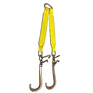 Towing V Bridle 3" Inch x 24" Inch with 15" J Hook and Mini Datsun