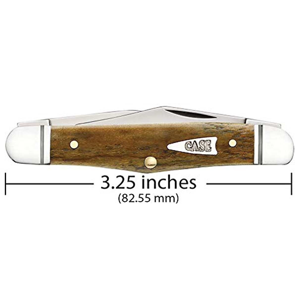 CASE XX WR Pocket Knife Smooth Antique Bone Half Whittler Item #58189 - (6208 SS) - Length Closed: 3 1/4 Inches