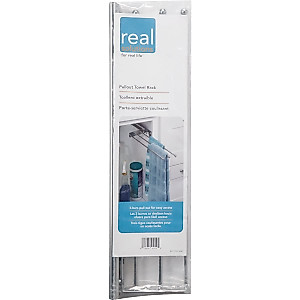 Real Solutions for Real Life Real Solutions Pull-Out Kitchen Towel Holder Bar