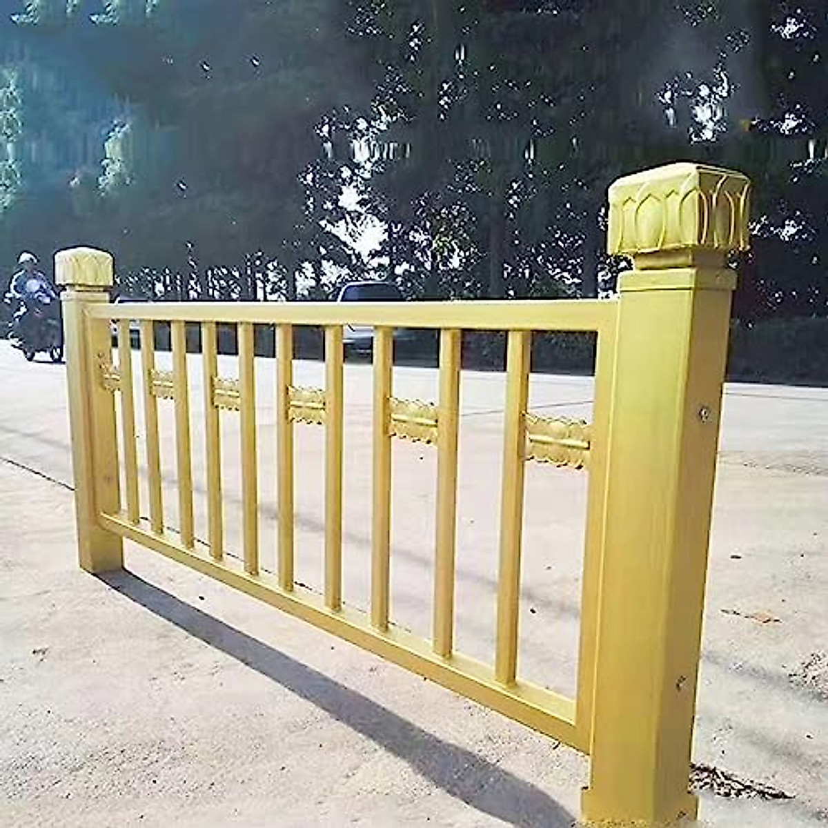 EKSED Fence Post Cap, Acorn Top Fence Finials, Galvanized Iron Railing Cover for Villa Stair, Mailbox, Deck, Dock, Piling Caps, 4 Pcs