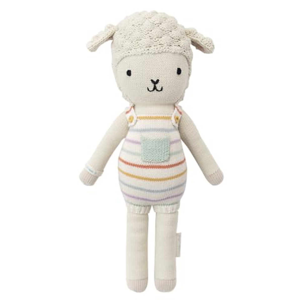 cuddle + kind Avery The Lamb Little 13" Hand-Knit Doll – 1 Doll = 10 Meals, Fair Trade, Heirloom Quality, Handcrafted in Peru, 100% Cotton Yarn