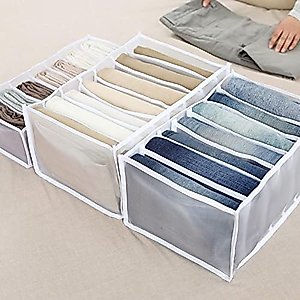 MBVBN Drawer Organizers for Clothing Wardrobe Clothes Organizer,7 Grids GDYYEZI 001 0