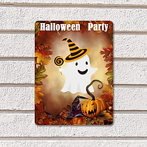 Eeypy Happy Halloween Party Lollipop Kid Metal Tin Sign Kitchen Home Decor Pub Funny Novelty Coffee Shop Restroom Club Yard Garden Farm Wall Decor Poster Street Tin Signs