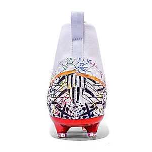 Dennger Boys Girls Soccer Cleats Kids Outdoor Indoor Football Trainning Shoes Athletic Turf Cleats Sneaker Shoes