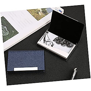 STOBOK 3pcs Purses Name Holder Stainless Steel Case Business