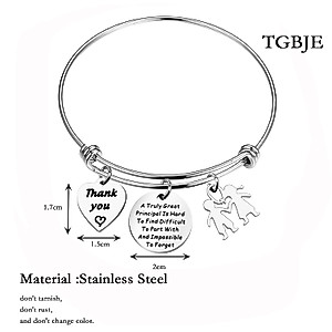 TGBJE Principal Gift Assistant Principal Gift A Truly Great Principal Is Hard To Find Bracelet Principal Thank You Gift School Administrator Gift (principal bangle)