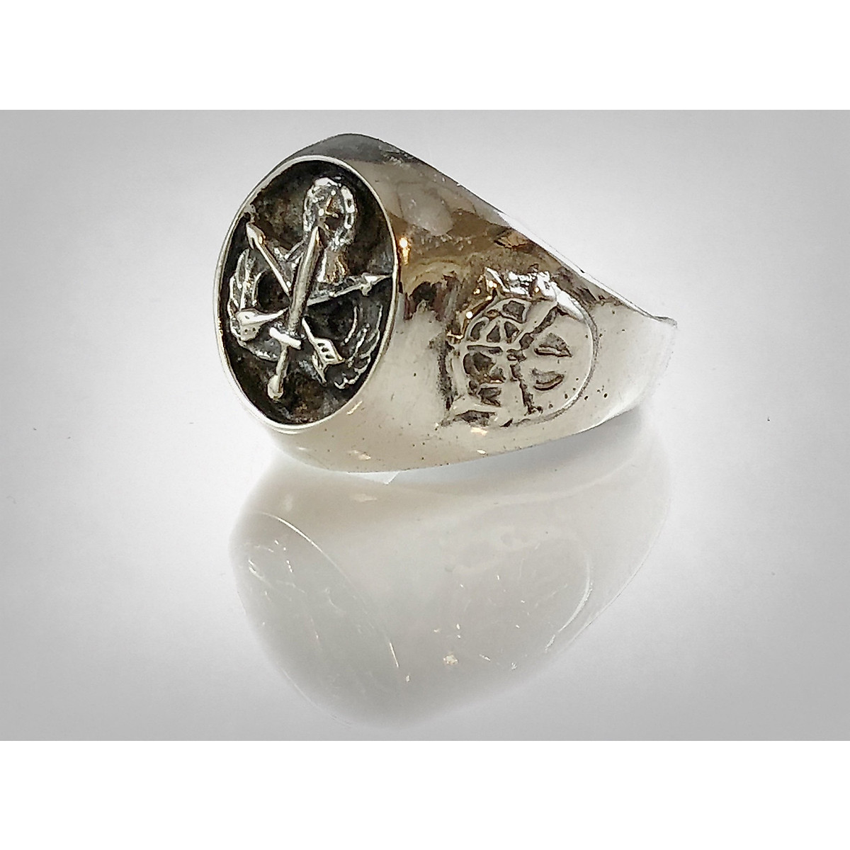 SILVERLAND1 WWII US Army Parachutist Special Forces Solid Sterling Silver 925 Ring (9.5)