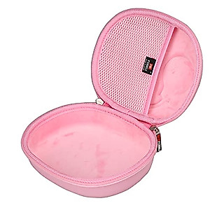 FBLFOBELI Headphone Cases EVA Hard Storage Case for JBL Tune 500BT/510BT/T450BT/710BT/JBL Live 650 BT NC On-Ear Wireless Bluetooth Headphone, Travel Protective Bag (Pink)