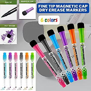 NIMARKX Magnetic Chore Chart Bundle for Multiple Kids: Customizable 2 Reward Charts, 1 to-Do List, 6 Dry Erase Markers - Impart Responsibility to Family Teen Toddler & Adults with Behavior Board
