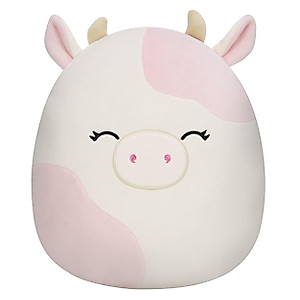 Squishmallow Official Kellytoy Plush Collectible Farm Squad Squishy Soft Animals (Caedyn Cow (Sleepy), 10 Inch)
