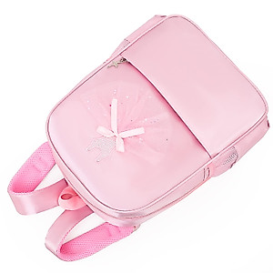 Dorlubel Cute Ballet Dance Backpack Tutu Dress Dance Bag with Key Chain Girls (Pink8 of Dress)