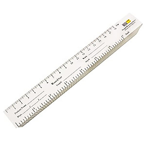 WIN TAPE 18cm / 7'' Educare Wound Ruler (PAPER) Wound Measuring Tape (Pack of 100) Medical Medimeter