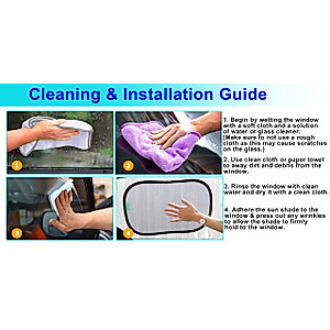 Little Chicks Static Cling Car Window Shades UPF 50+ Sun Protection - 2 Pack - Model CK103