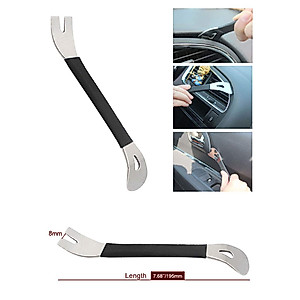 Auto Trim Removal Tool Metal for Car, Door Panel Dashboard Radio Audio Navigation Installer, Upholstery Fastener Disassembly Pliers Interior Exterior Replace Pry Clip Home