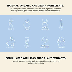 Multi-Use Oil for Face, Body and Hair - Forget Me Not - Organic Blend of Apricot, Vitamin E and Sweet Almond Oil Moisturizer for Dry Skin, Scalp and Nails - Peach, Mandarin and Green Tea - 4 Fl Oz