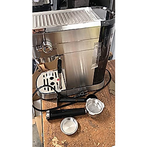 Gevi 20 Bar Compact Professional Espresso Coffee Machine with Milk Frother/Steam Wand for Espresso, Latte and Cappuccino, Stainless Steel, 35 Oz Removable Water Tank (Machine)