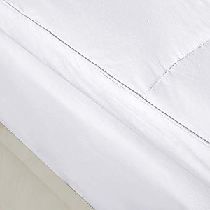 Home Elements 230 Thread Count White Goose Feather Twin Bed/Mattress Topper