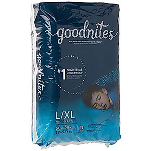 GoodNites Underwear for Boys Jumbo Pack, White, Large/X-Large, 11 Count