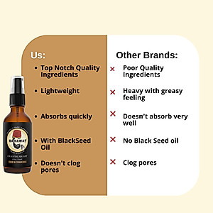 BAHAWAT: Premium Beard Oil Conditioner & Softener - Oriental Knight- 2 ounce - Beard Itch and Dry Skin Relief - Handcrafted from Natural Ingredients - Made in the USA