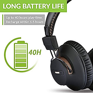 Avantree HT5009 40Hrs Wireless Bluetooth Headphones for TV Watching with Transmitter (Digital Optical RCA AUX), Pass-Through Support, 164ft Long Range, Enhanced Volume for Seniors, No Audio Delay