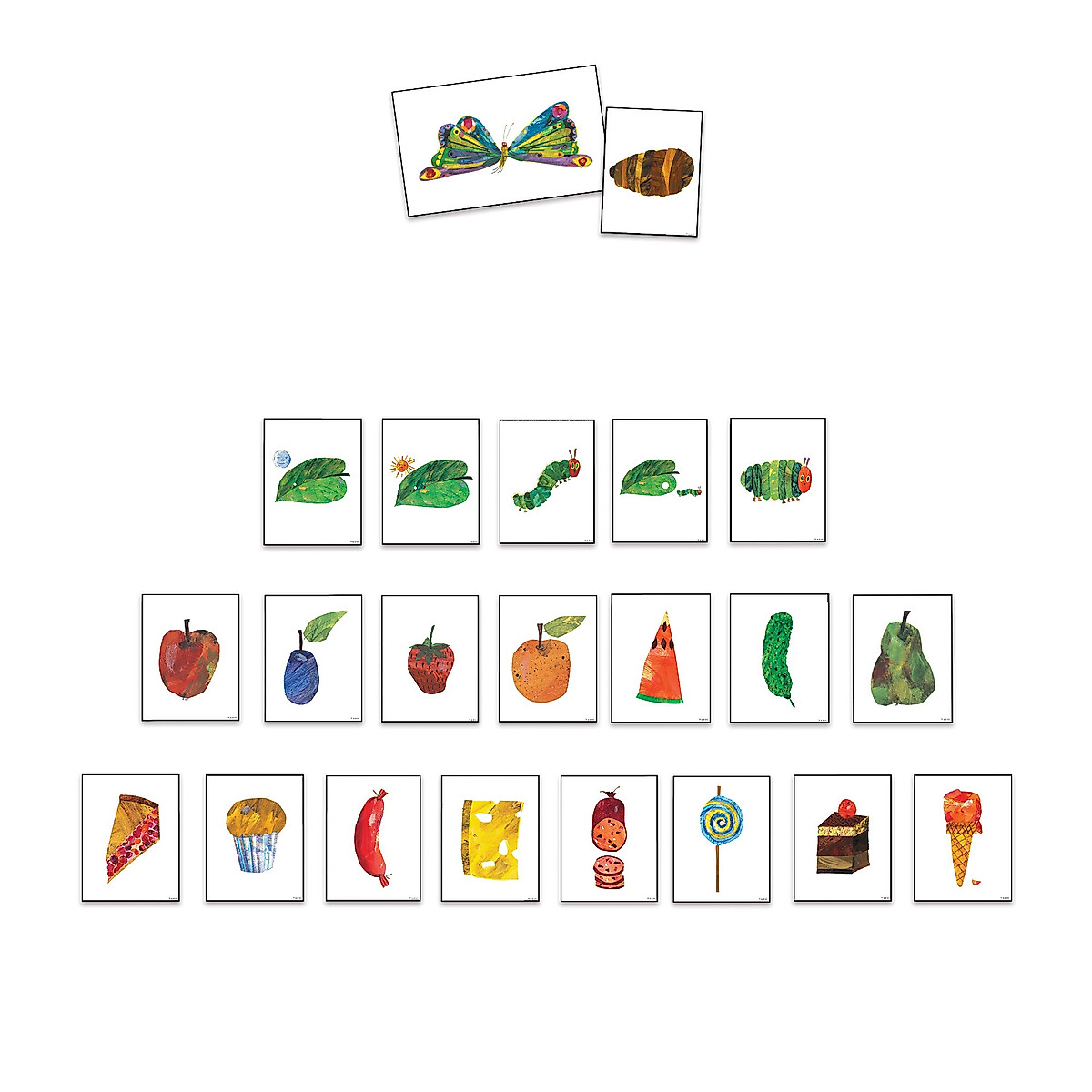 World of Eric Carle | The Very Hungry Caterpillar Learning Cards | English and Spanish, 67ct