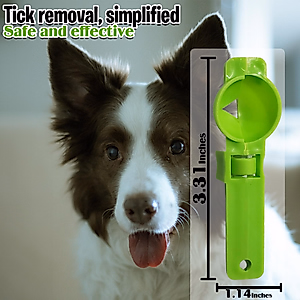Tick-It-Off Quick Tick Remover Tool - Safely Removes Ticks and Protect Your Loved Ones, Green