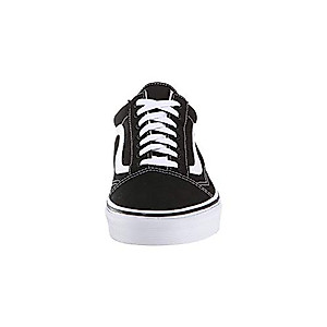 Vans Men's Old Skool Sneaker, Canvas - Black/True White, Size 10