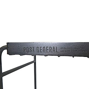 Post General Post General Wagon Iron Wagon with Heavy Duty Basket Long White Iron Wagon Basket Free