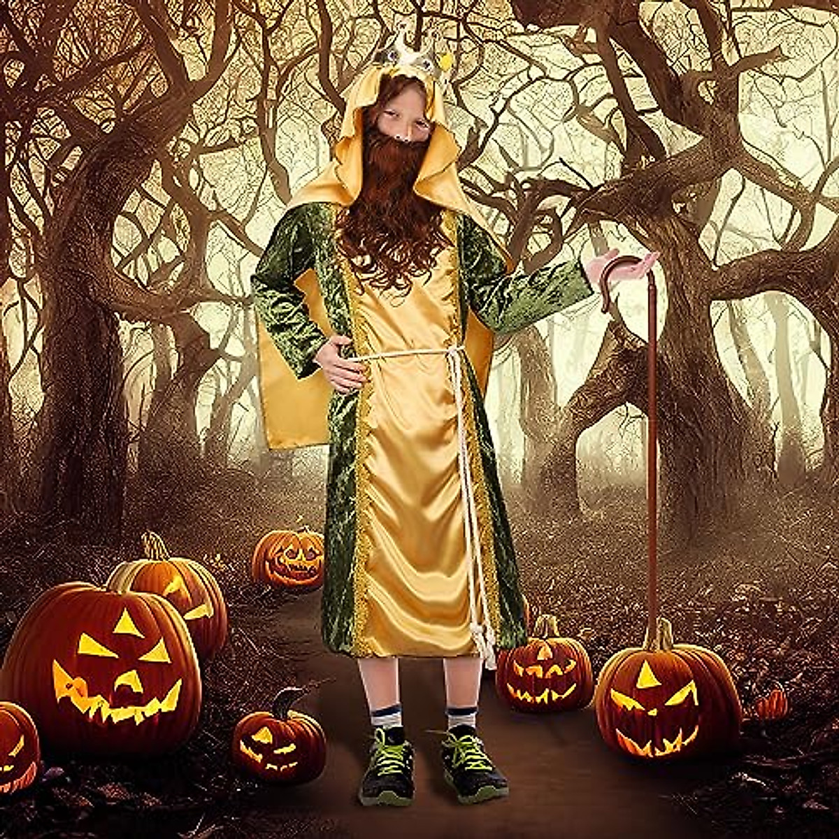 HooLing 6 Pcs Wise Men Costume Kids Saint Bible Costume Boys Shepherd Nativity Costumes for Christmas Halloween(S)