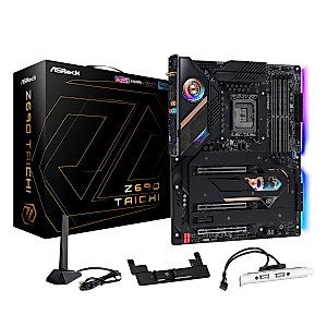 ASROCK Z690 Taichi Socket LGA1700/ Intel Z690/ DDR5/ AMD Crossfire/ SATA3&USB3.2/ M.2/ WiFi/ATX Motherboard