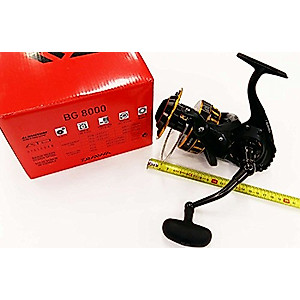 Daiwa BG8000 BG Saltwater Spinning Reel, 8000, 5.3: 1 Gear Ratio, 6+1 Bearings, 53.30" Retrieve Rate, 33 lb Max Drag