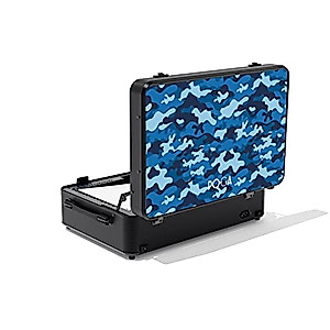 POGA LUX PlayStation 5 Premium Portable Console Travel Case incl. Trolley and 24‘‘ AOC Gaming Monitor - Navy