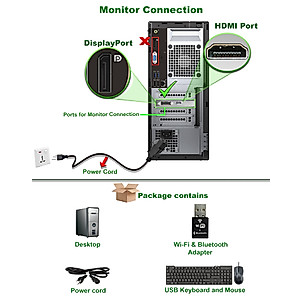 Lenovo ThinkCentre M81 SFF Desktop Computers PC, Intel Core i5 Processor, 16GB Ram, 1TB Hard Drive, WiFi & Bluetooth, HDMI, AMD Radeon RX 550 Phoenix 2GB GDDR5, New 20" FHD Monitor, Win 10 (Renewed)