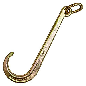 VULCAN 15 Inch Long Tow Hook On Coupling Link - Pair - 5,400 lbs. Safe Working Load - for Tow Trucks or Flatbed Trailers