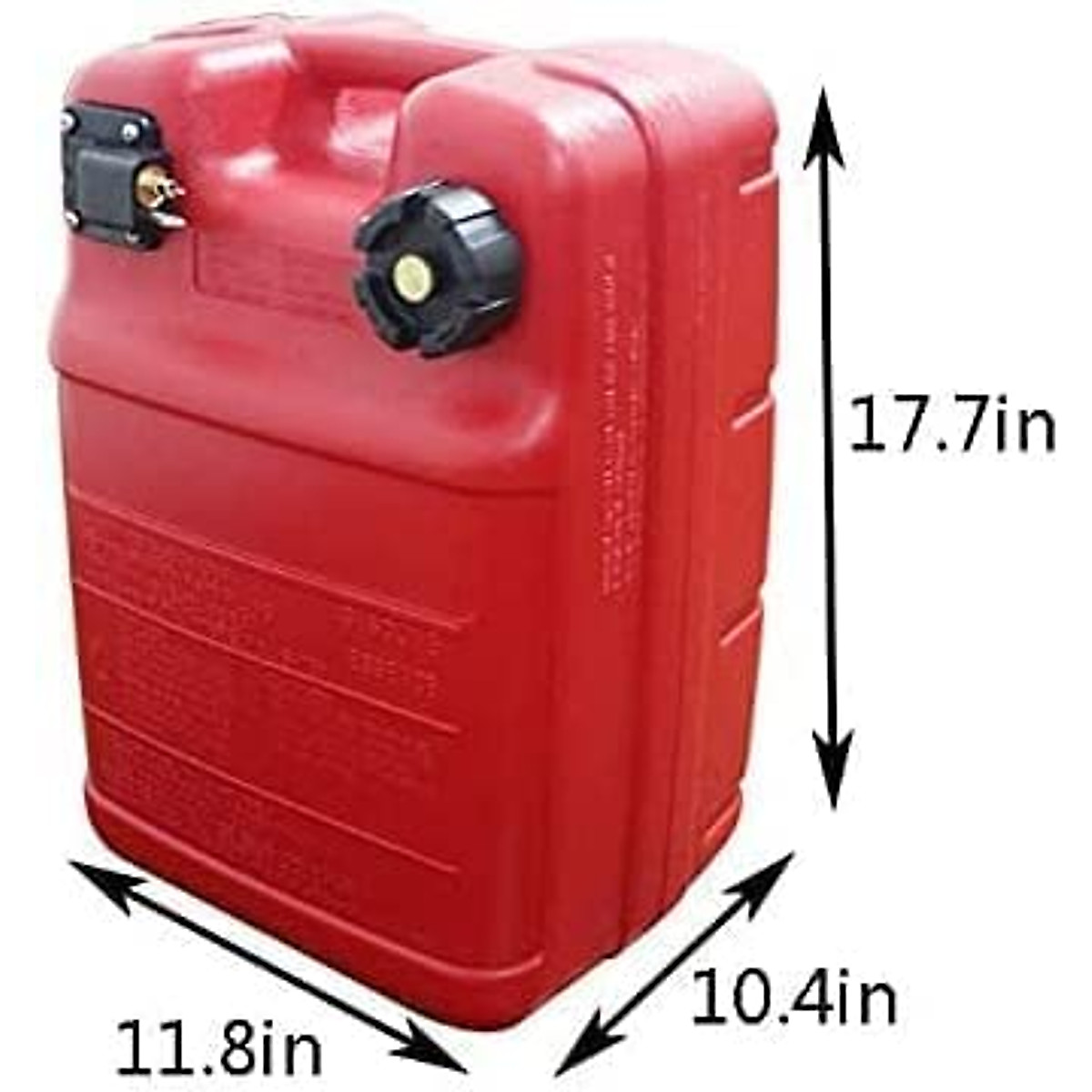 Full Power Plus Boat Fuel Tank, 24L 6 Gallon Gas Can Marine Outboard Motor Boat Accessories, Portable Gasoline Can with Fuel Gauge/Fuel Line Container for 2-4Stroke Outboard Engine ,Red