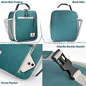 CaCTOUR Lunch Box Kids,Premium Insulated Lunch Bag for Girls Boys,Soft Bag Mini Cooler Back to School Thermal Reusable Lunch Bag for Work School Picnic (Green)