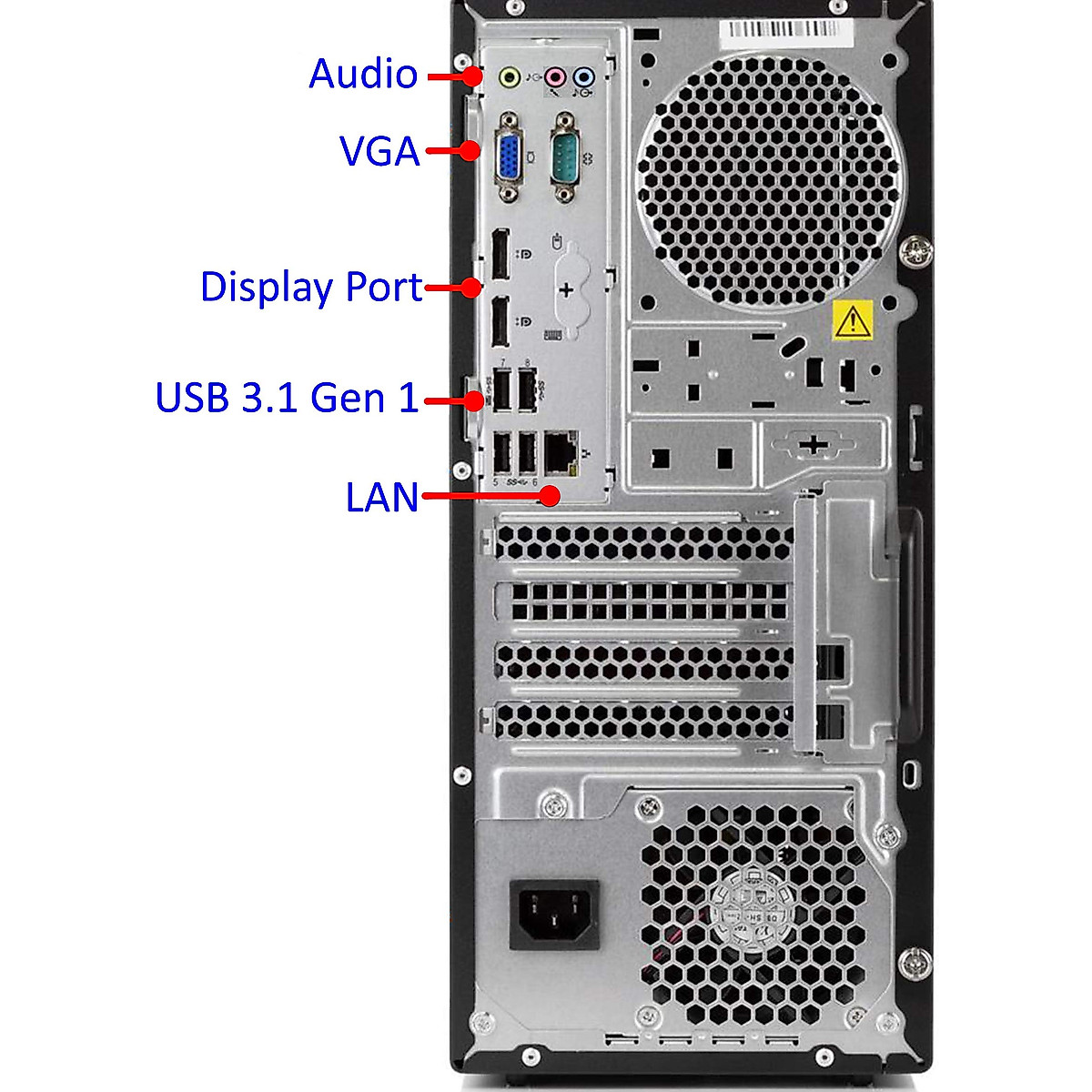 Lenovo ThinkCentre M910T Tower Desktop Computer - Intel Core i5-7500 Upto 3.8GHz, 16GB Ram, 256GB SSD, AC Wi-Fi, Bluetooth, DisplayPort, HDMI 4K Support, DVD-RW - Windows 10 Pro (Renewed)