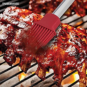 Farberware BBQ Basting Brush, 15.94-Inch, Red