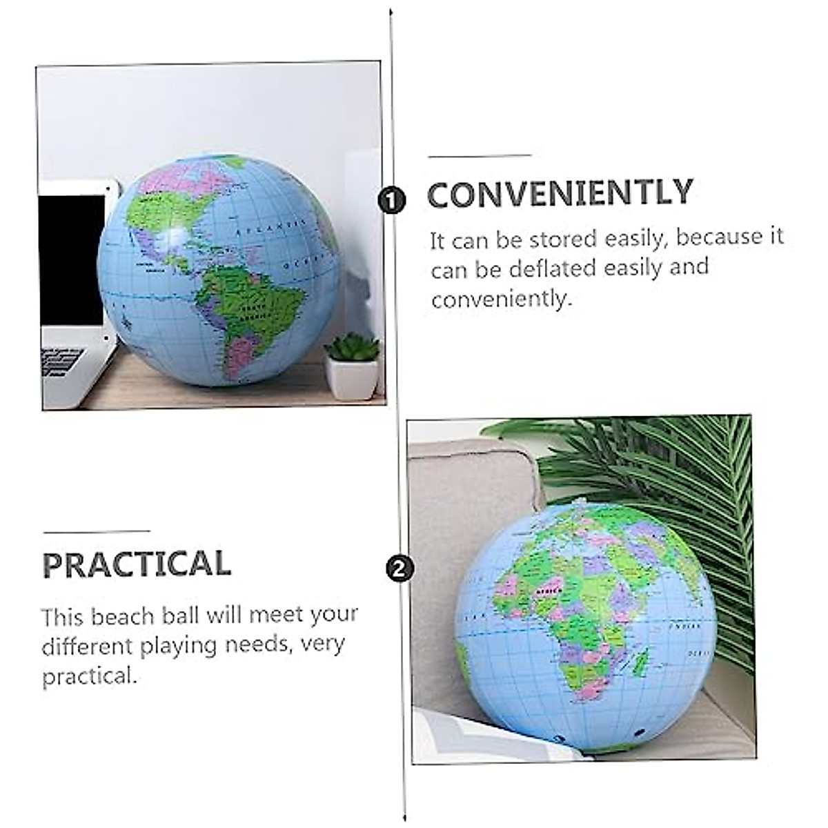 ibasenice Floating Ball Toy Pool Inflatable Beach Ball PVC Beach Toy Ball PVC Beach Ball Toy Inflatable Beach Ball Toy Water Swimming Pool Inflatable Ball Mini Doll Child