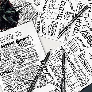 Calligraphy Pens, CADITEX 8 Size Calligraphy Pens Set for Beginners Drawing, Writing