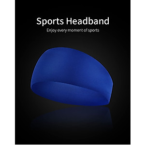 Mcolics Headbands for Men Women Sweat Hairbands Non Slip Breatheable Durable Hair Head Band Outdoor Sports Workout Yoga Basketball Running Cycling Jogging Fitness (Pink)