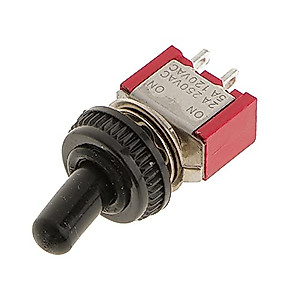 TEHAUX 5, Function Micro DIY + Electric Car Equipment, Toggle with X Boat Automatic Position Rocker Safety Red On/Switch+ Replacement Miniature Machines Marine Small Mini